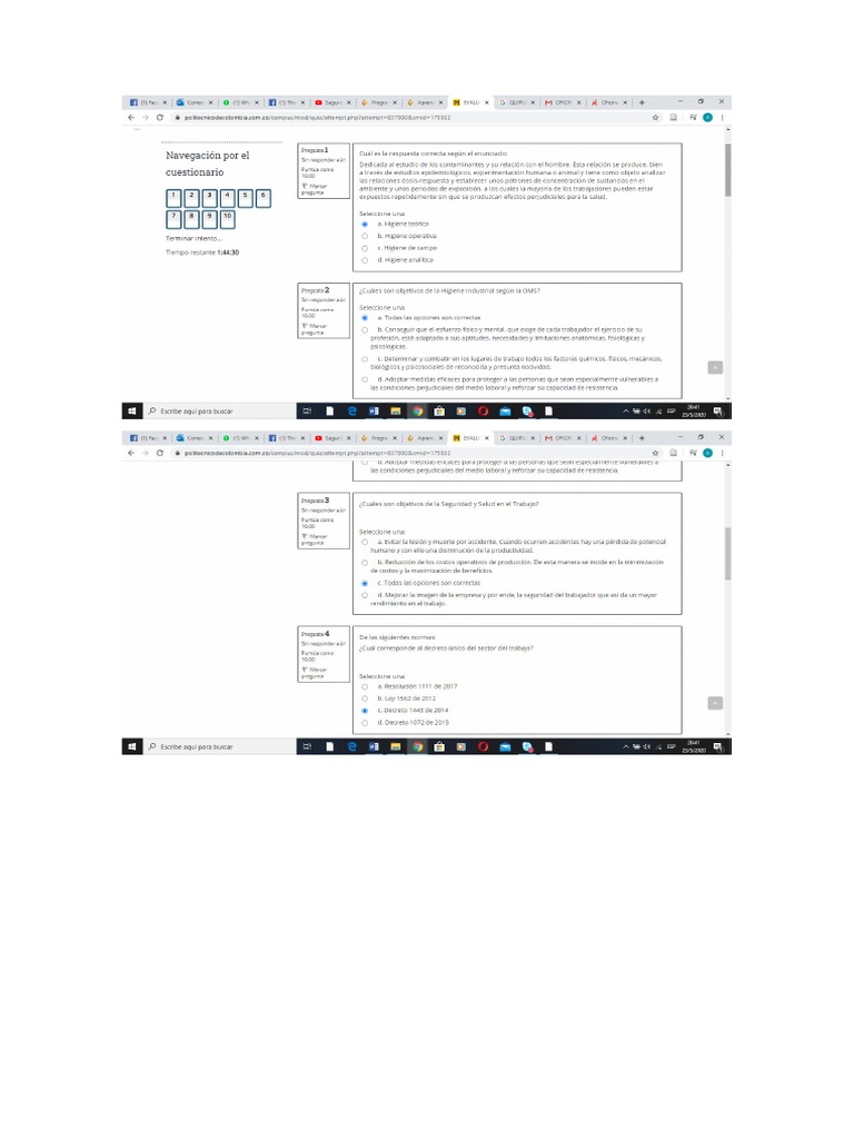 Prueba Prueba Modulo 1 Gestión de Seguridad Industrial | PDF