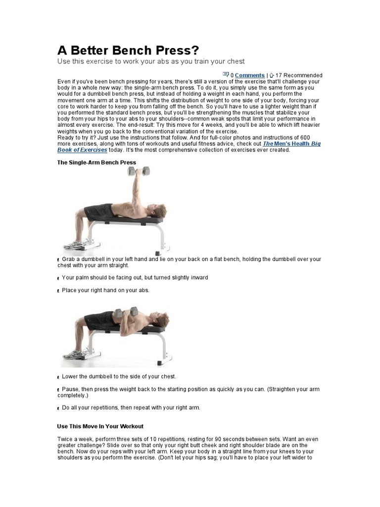 A Better Bench Press | PDF | Hobbies | Sports