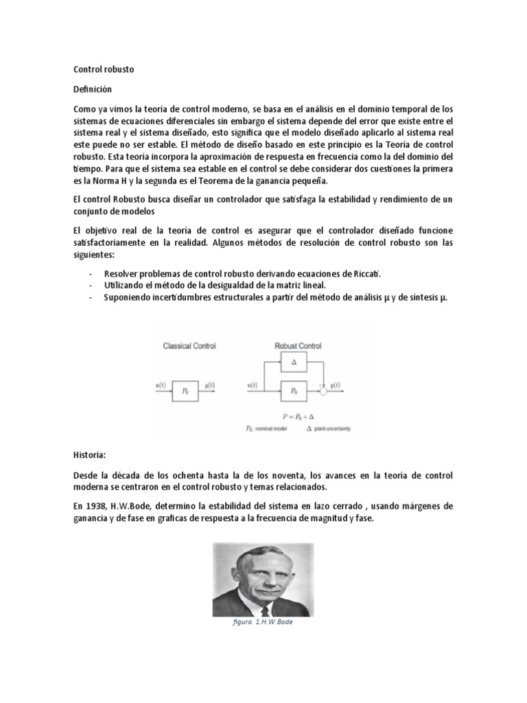 Control Robusto | PDF | Ecuaciones | Teoría