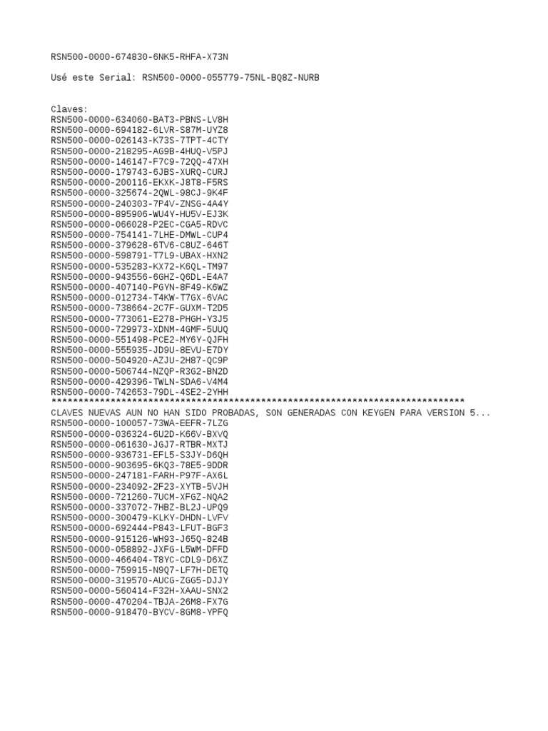 Serial DE REASON 5 | PDF | Computers