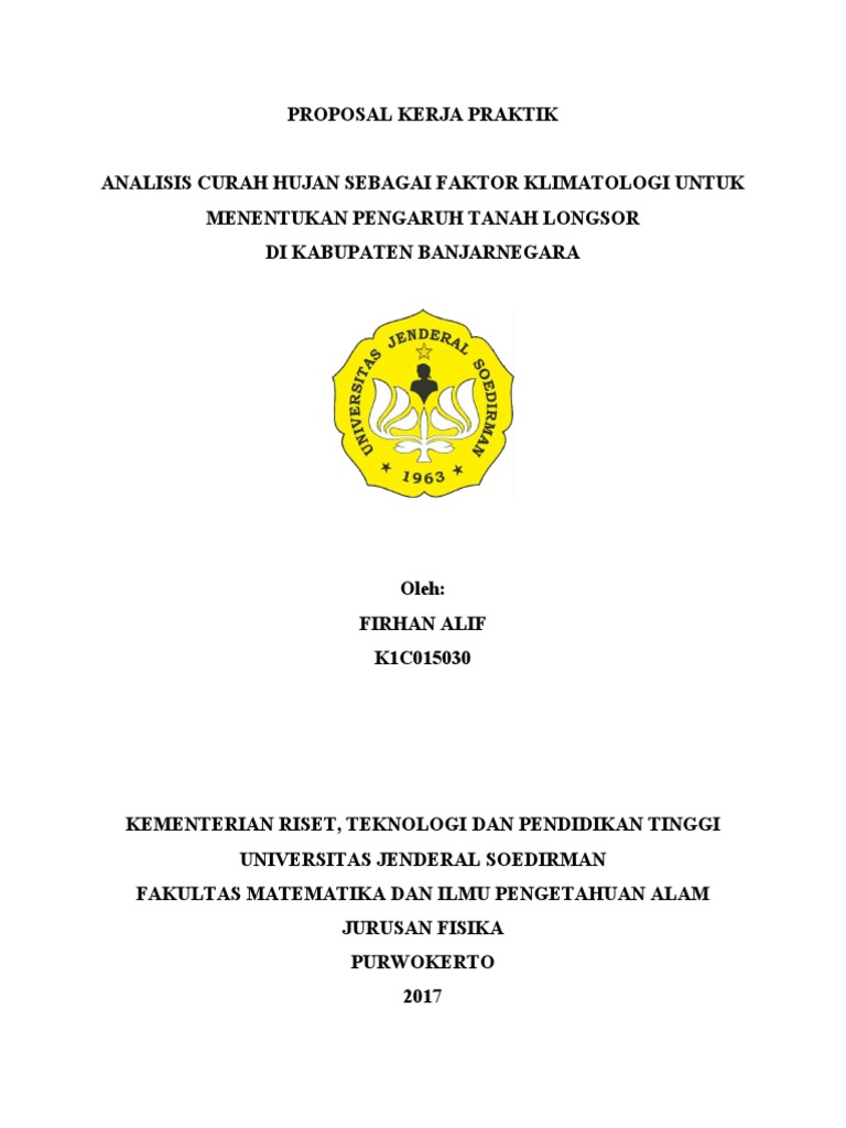 Proposal Kerja Praktik | PDF