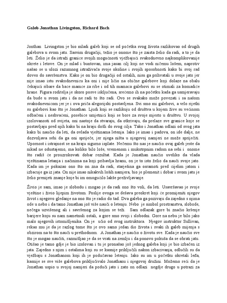Galeb Jonathan Livingston | PDF
