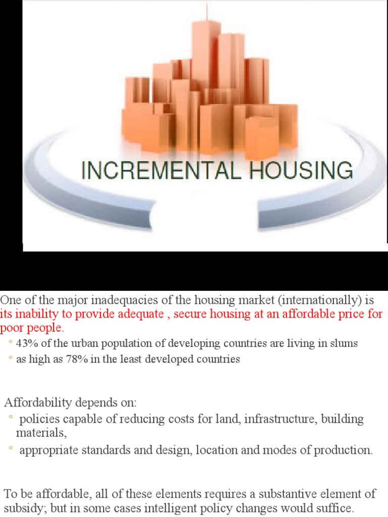 Incremental Housing | PDF | Affordable Housing | Policy