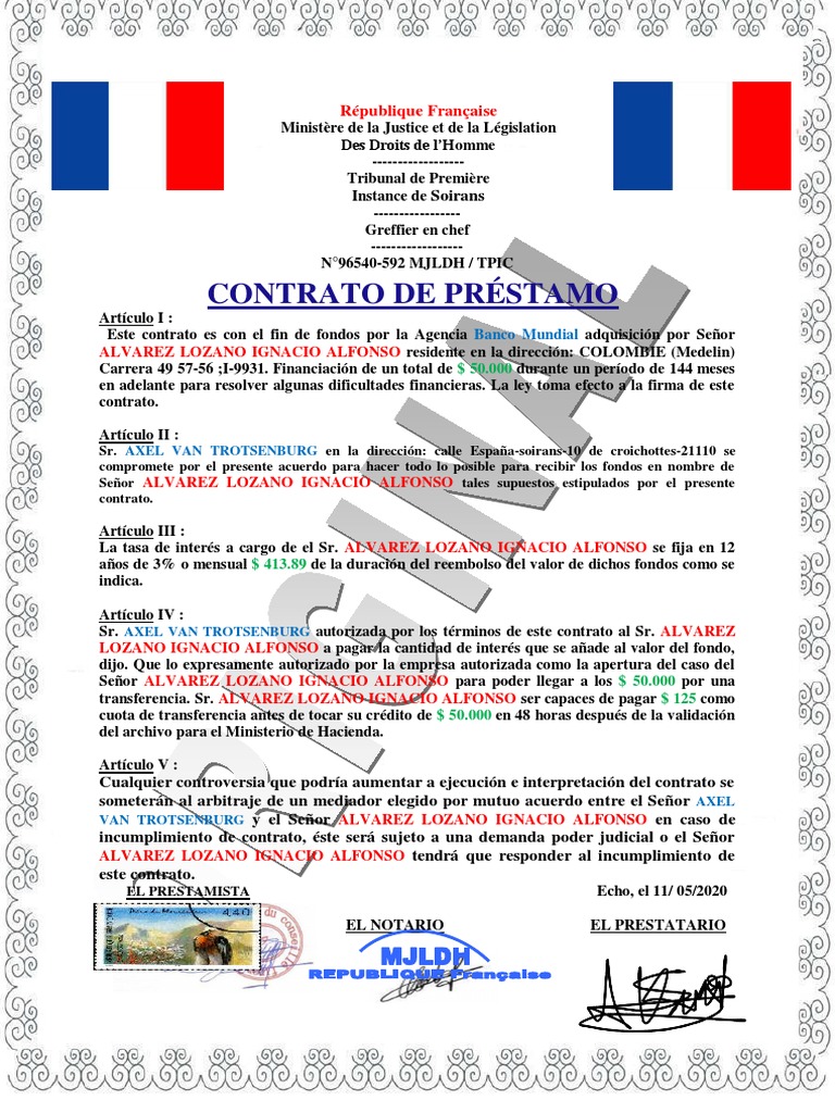 Contrat de Pret | PDF | Gobierno | Economias