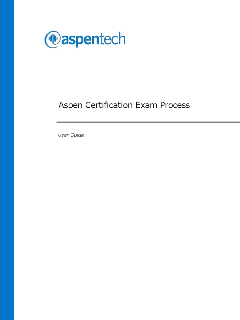 Aspen Certification Exam Process | PDF | Test (Assessment) | Internet