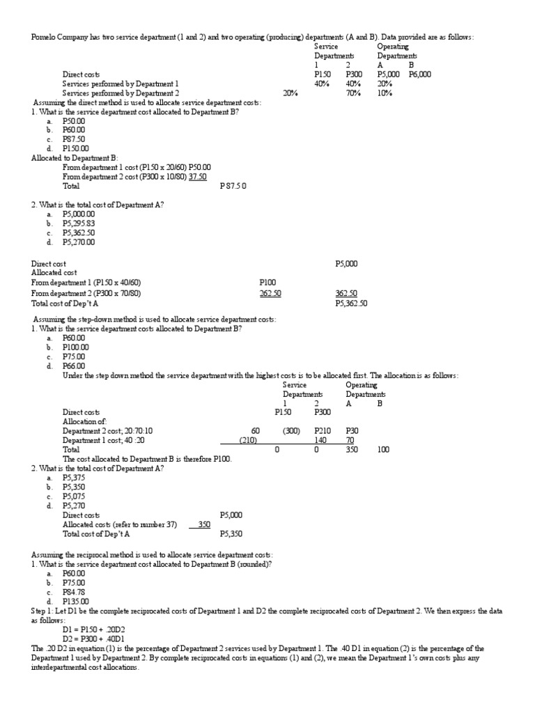 Example Departmental | Download Free PDF | Mathematical Concepts ...