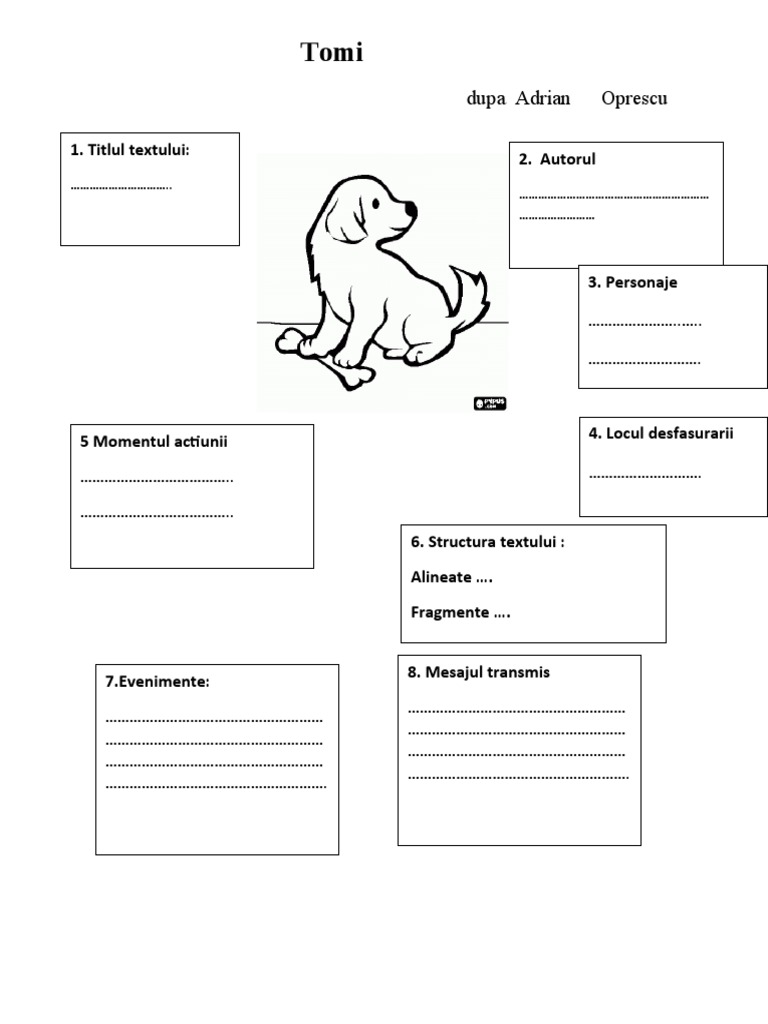 Harta Textului Tomi Dupa Adrian Oprescu | PDF