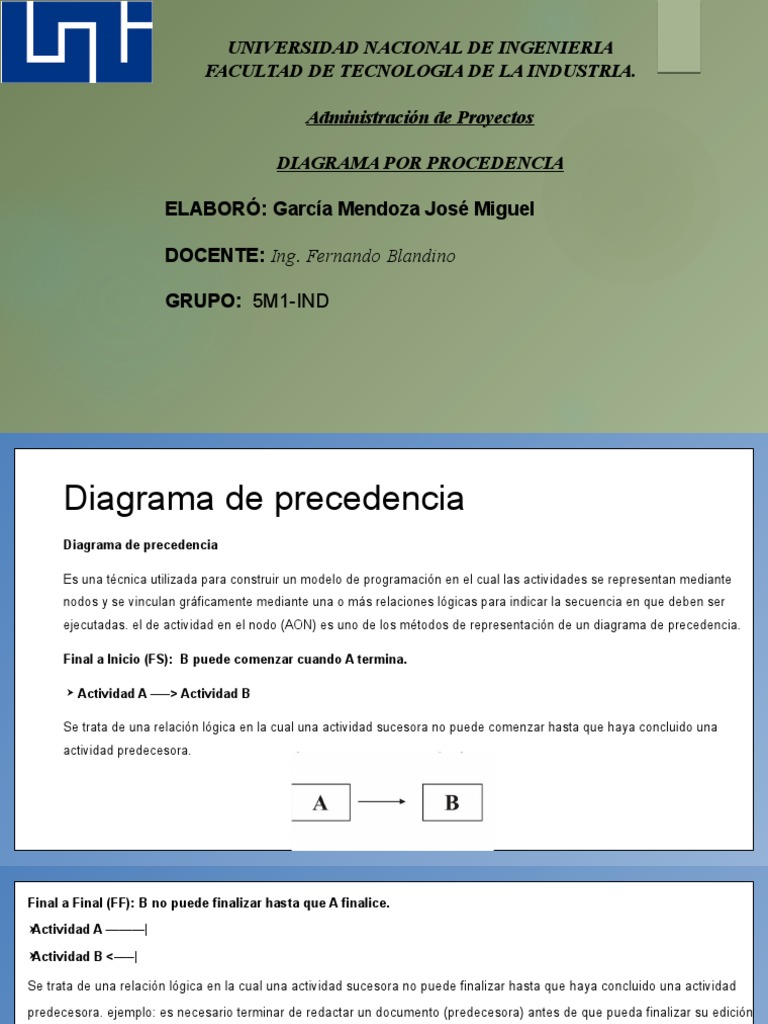 Diagrama de Procedencia | PDF