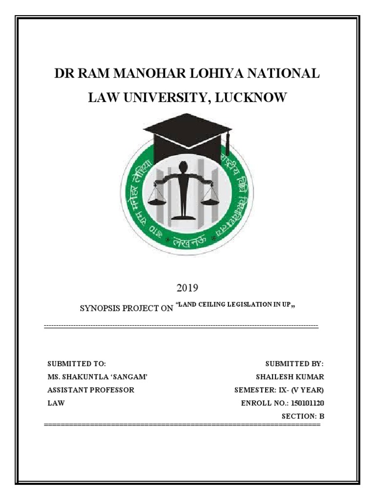 Land Ceiling Legislation in UP Analysis | PDF