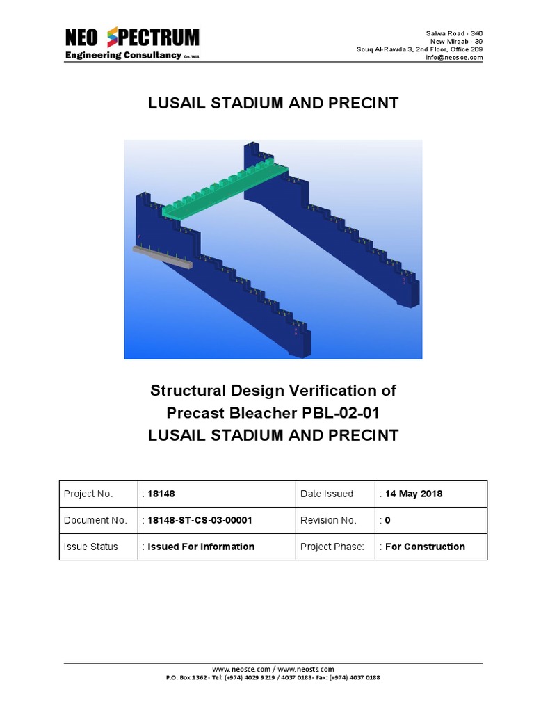 Structural Design Verification Report for Precast Bleachers at Lusail ...