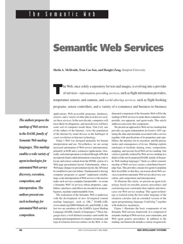 Semantic Web Services | PDF | Resource Description Framework | World Wide Web