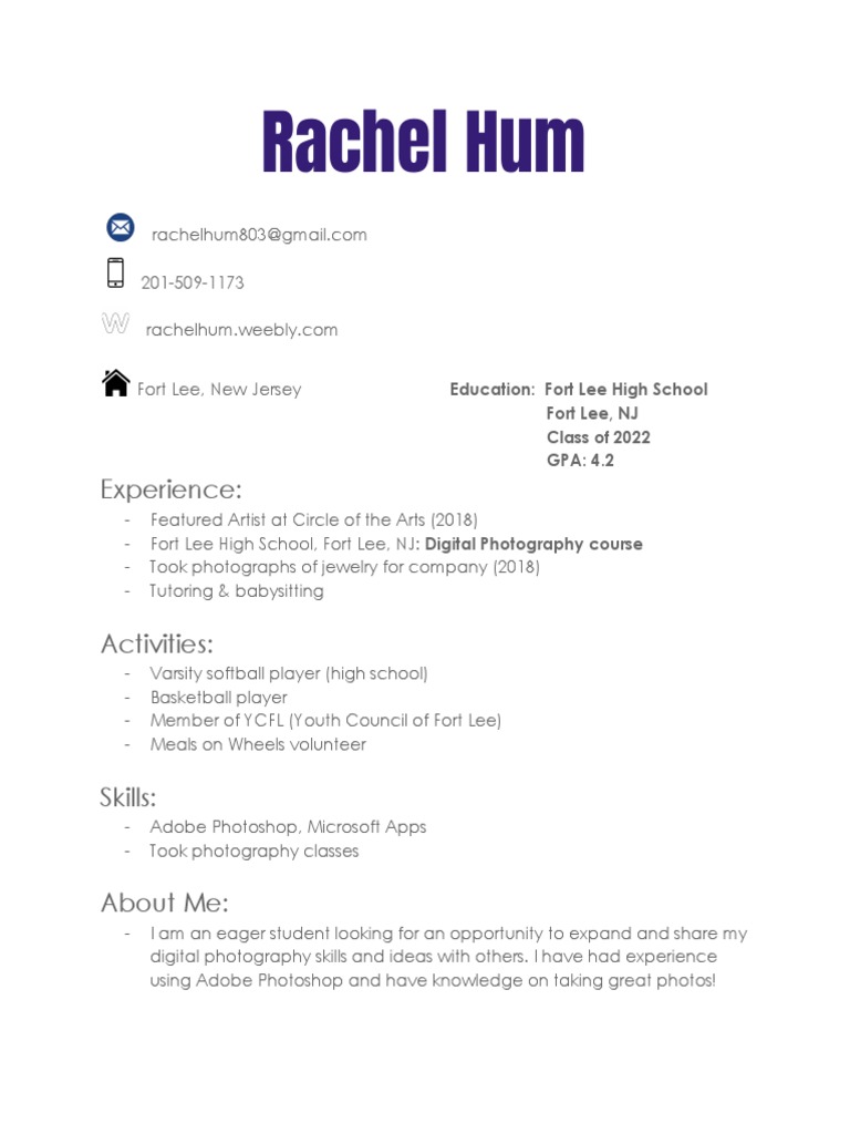 Rachel Hum: Digital Photography Profile | PDF