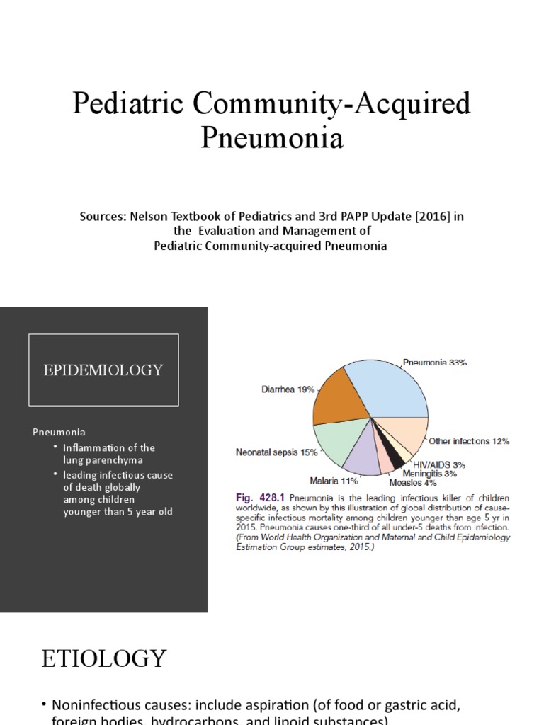 Pediatric Community-Acquired Pneumonia | PDF | Pneumonia | Respiratory ...