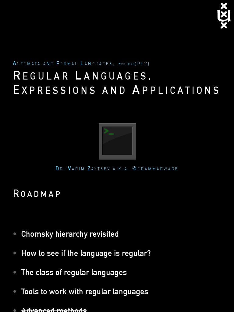 Egular Anguages Xpressions AND Pplications: R L, E A | PDF | Regular Expression | Models Of ...