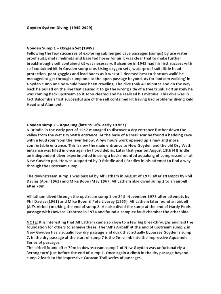 Diving History | PDF | Diving | Water