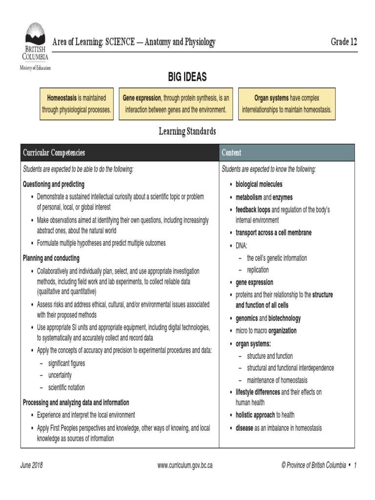 En Science 12 Anatomy-And-Physiology Elab | PDF | Enzyme | Science