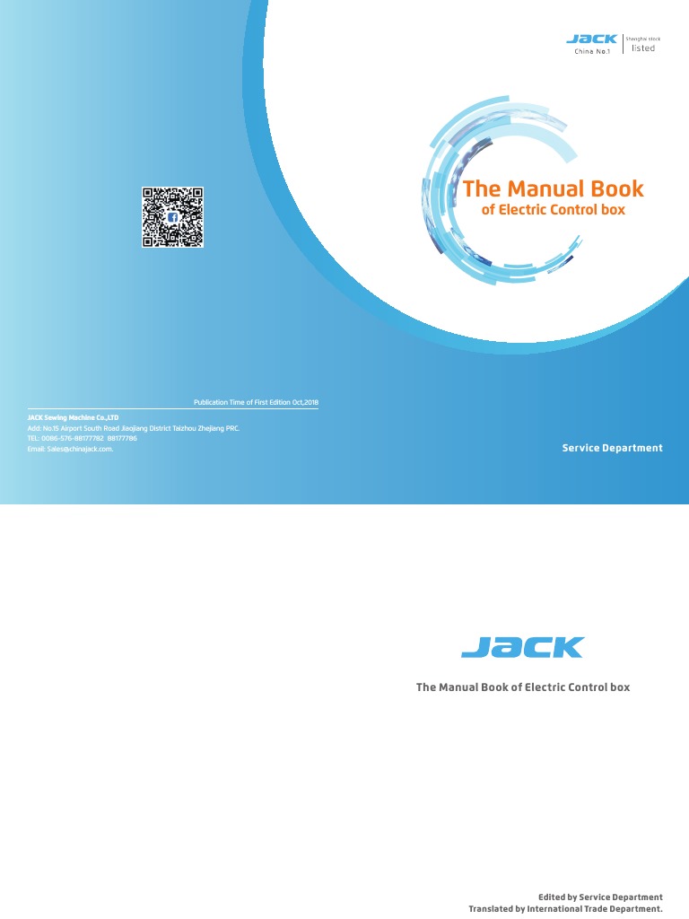 The Manual Book of Electric Control Box | PDF | Electric Motor | Switch