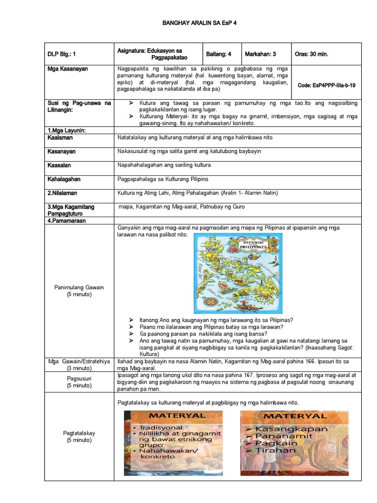 DLP # 1 EsP4 q3 | PDF