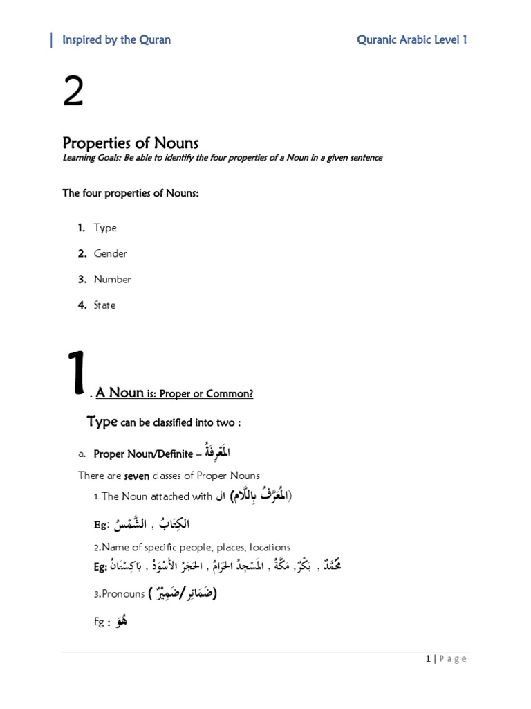Properties of Nouns: A Noun Type | PDF | Noun | Grammatical Number