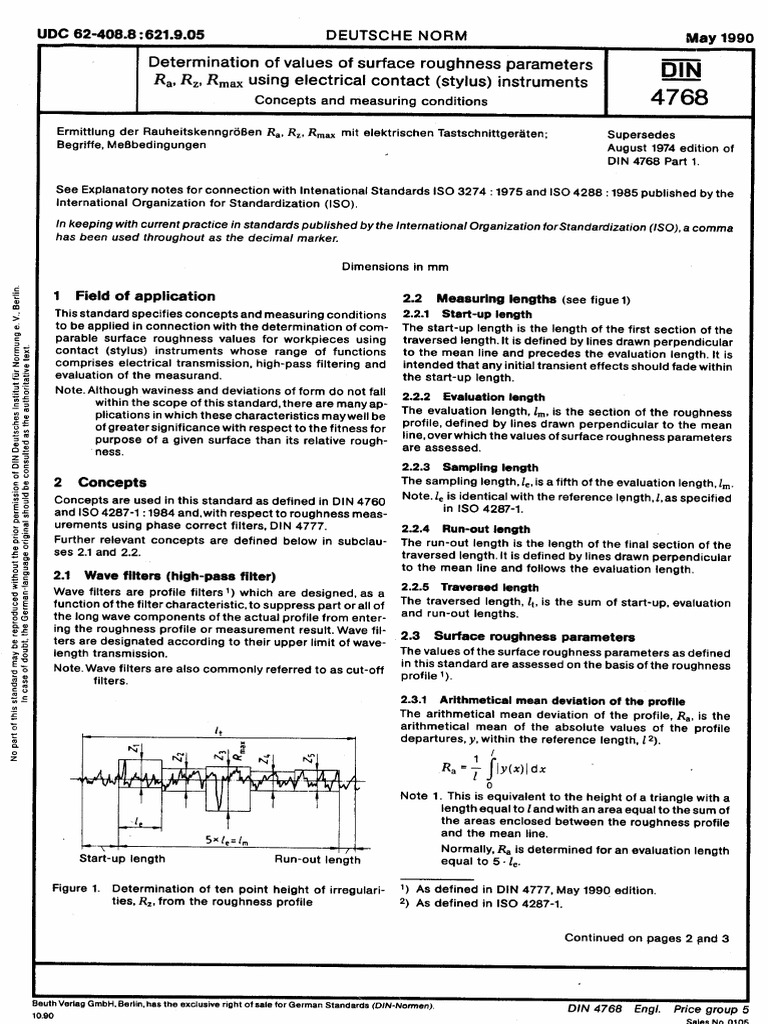 Din-4768 (1) Rugosidad | PDF