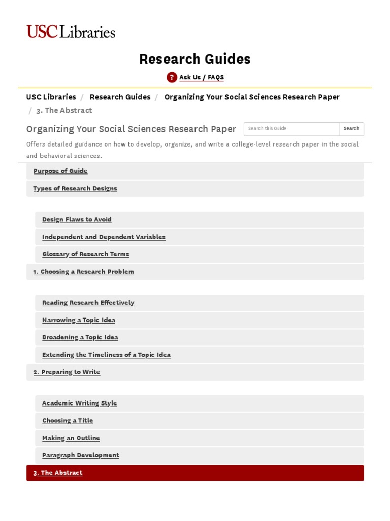 Guide For Writing An Abstract | PDF | Abstract (Summary) | Academic ...