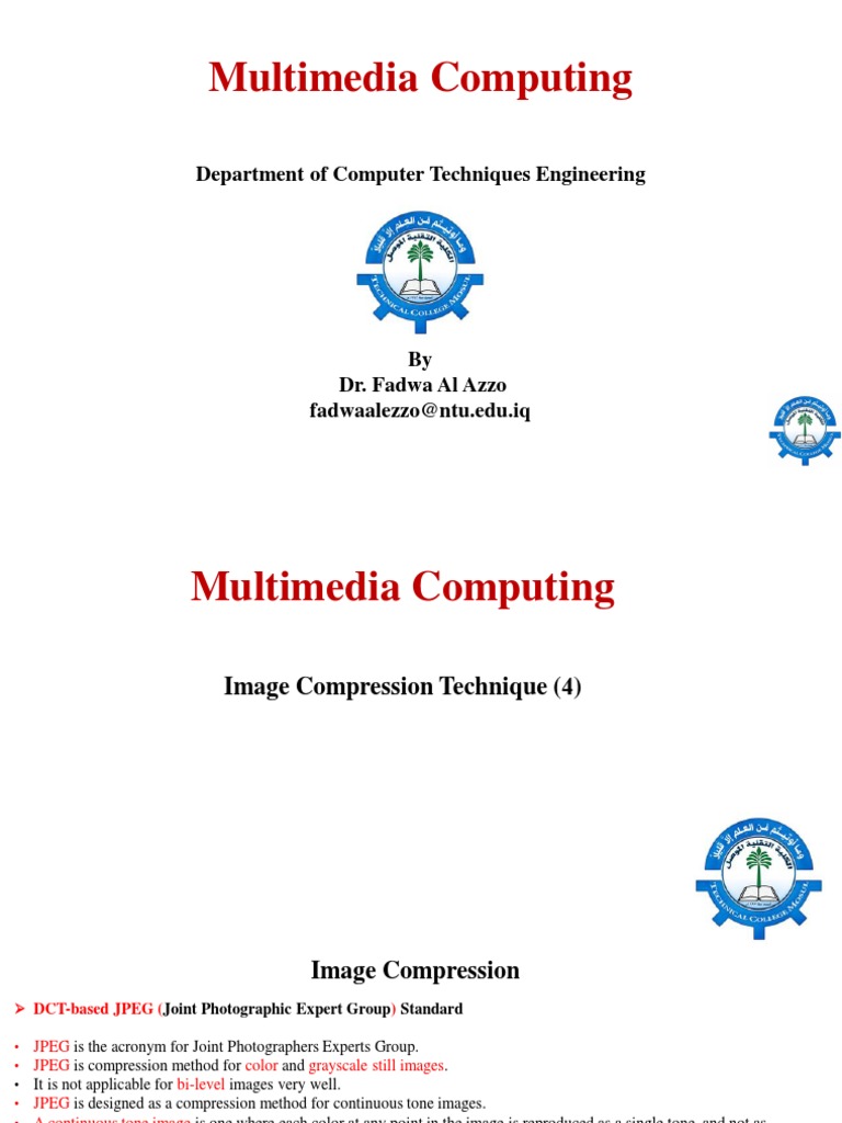Image Compression 4 Update | Download Free PDF | Data Compression | Theoretical Computer Science