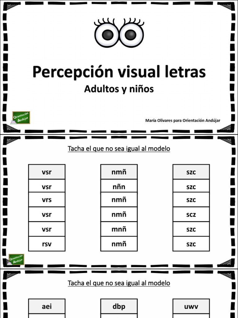Percepcion Visual Letras PDF | PDF