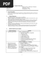 Course Outline HCI | PDF | Human–Computer Interaction | Usability