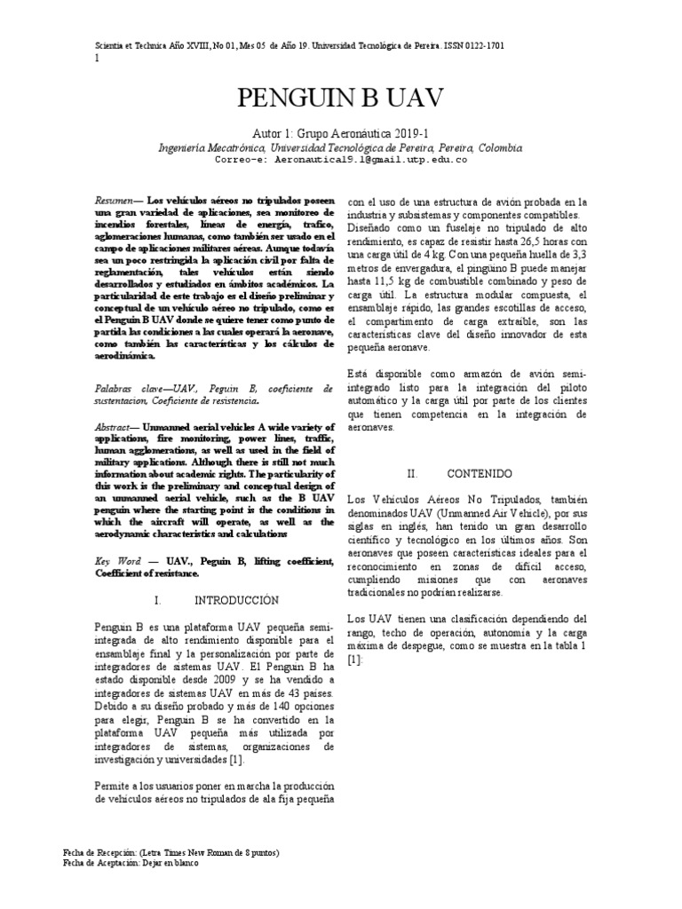 Penguin B UAV | Descargar gratis PDF | Vehículo aéreo no tripulado ...