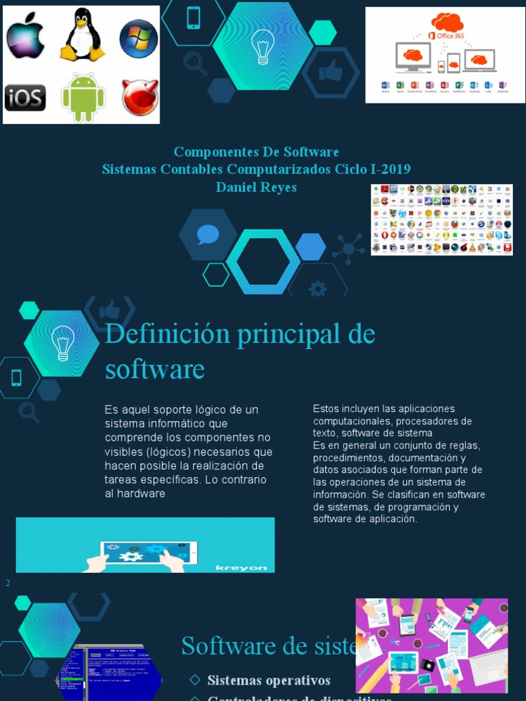 Componentes de Software | PDF | Sistema operativo | Software