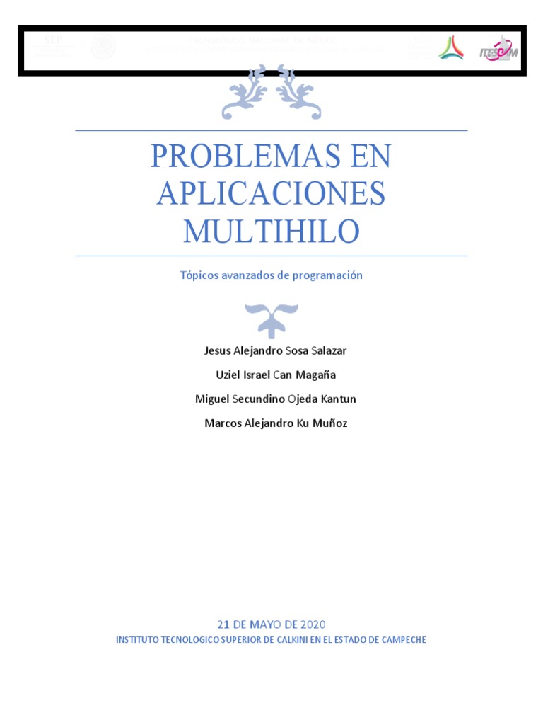 Aplicaciones Multihilo | PDF | Hilo (Computación) | Proceso (Computación)