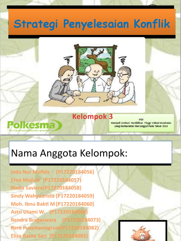 Strategi Penyelesaian Konflik | PDF