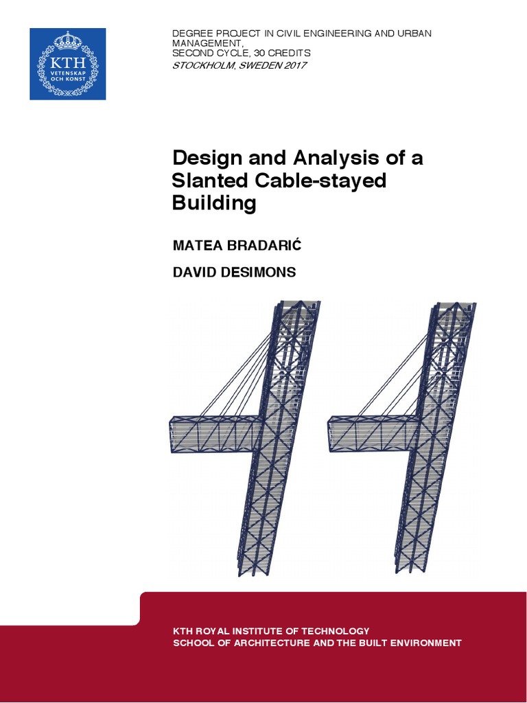 Design and Analysis of A Cable | PDF | Framing (Construction) | Young's ...