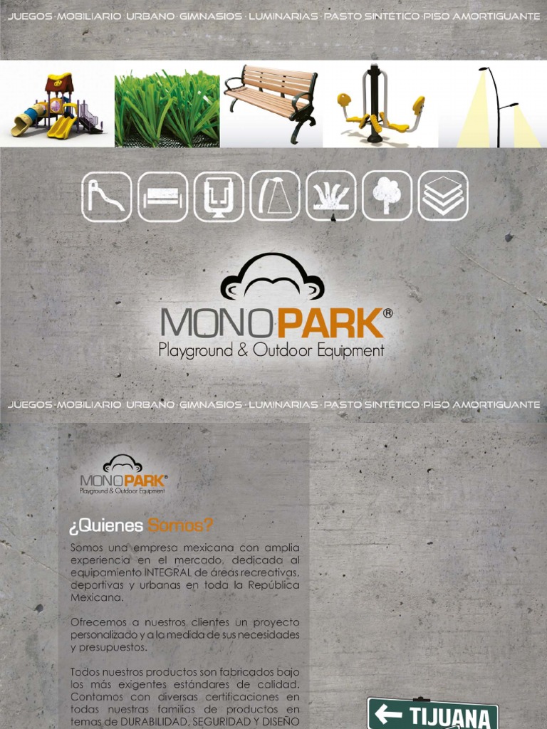 Catalogo Monopark Juegos Infantiles 2016 | PDF