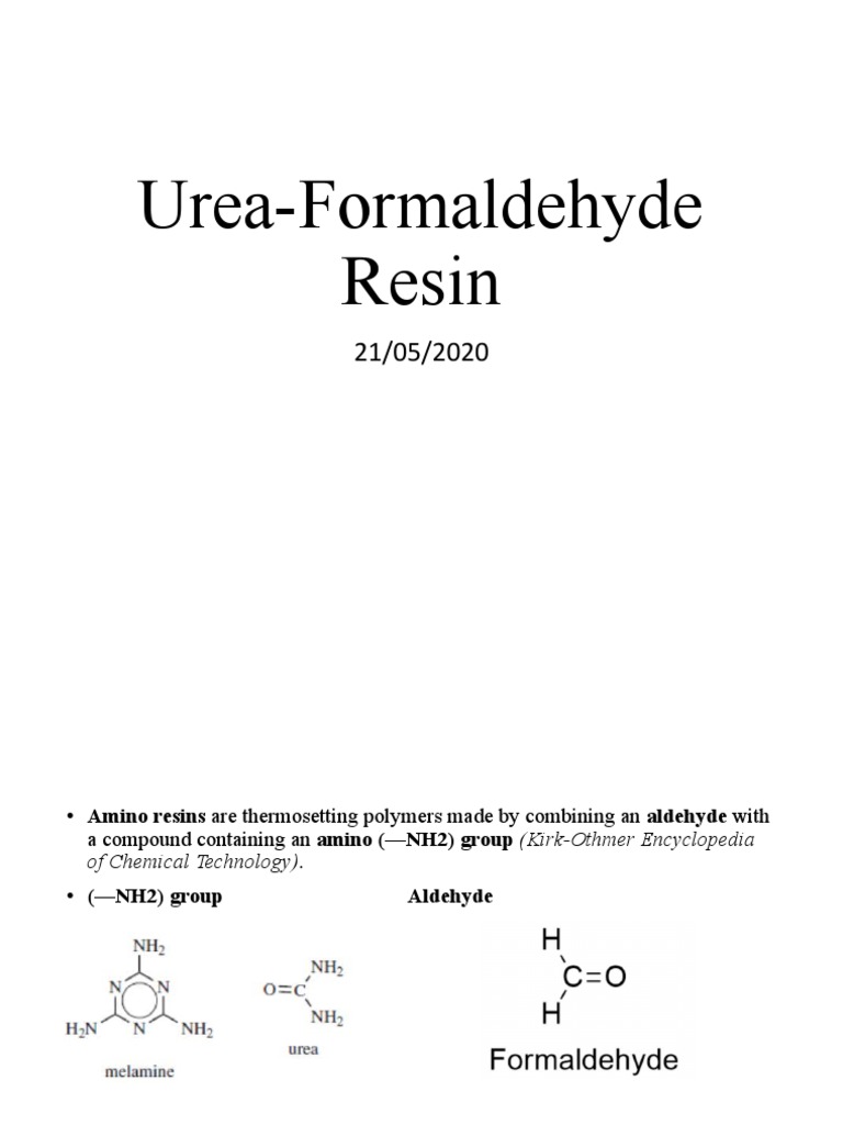 Urea-Formaldehyde Resin Preparation Guide | PDF