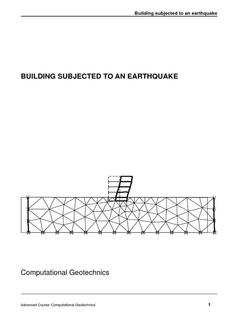 Building Subjected To An Earthquake | PDF | Geotechnical Engineering ...