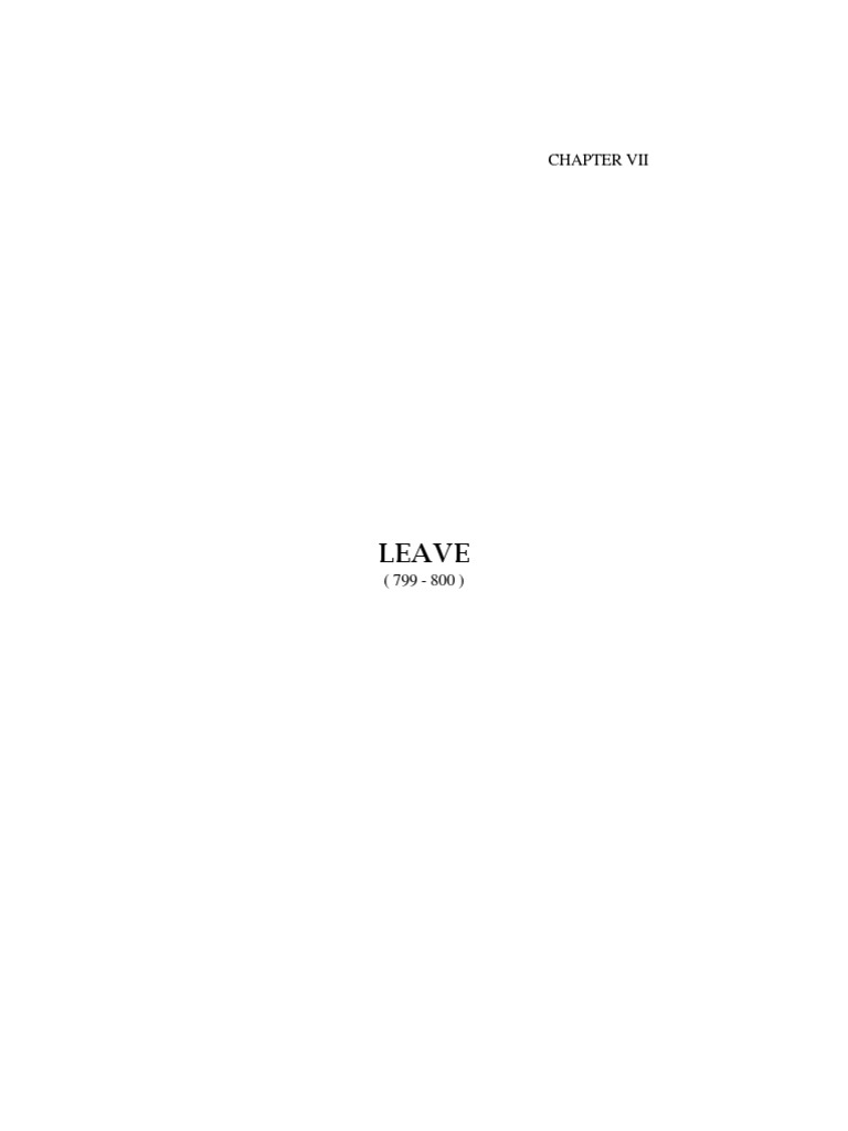 Government of Pakistan-Esta Code-Chapter-7 | PDF | Government Of ...