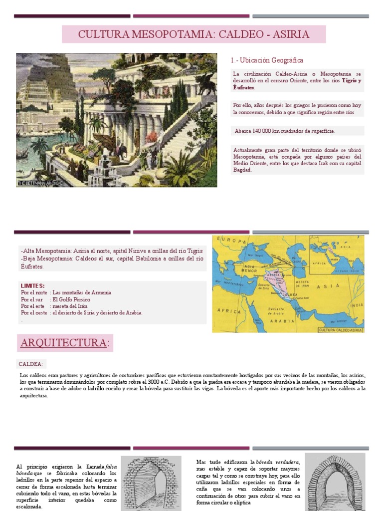 Cultura Caldeo Asiria-Mesopotamia | PDF | Mesopotamia | Eufrates