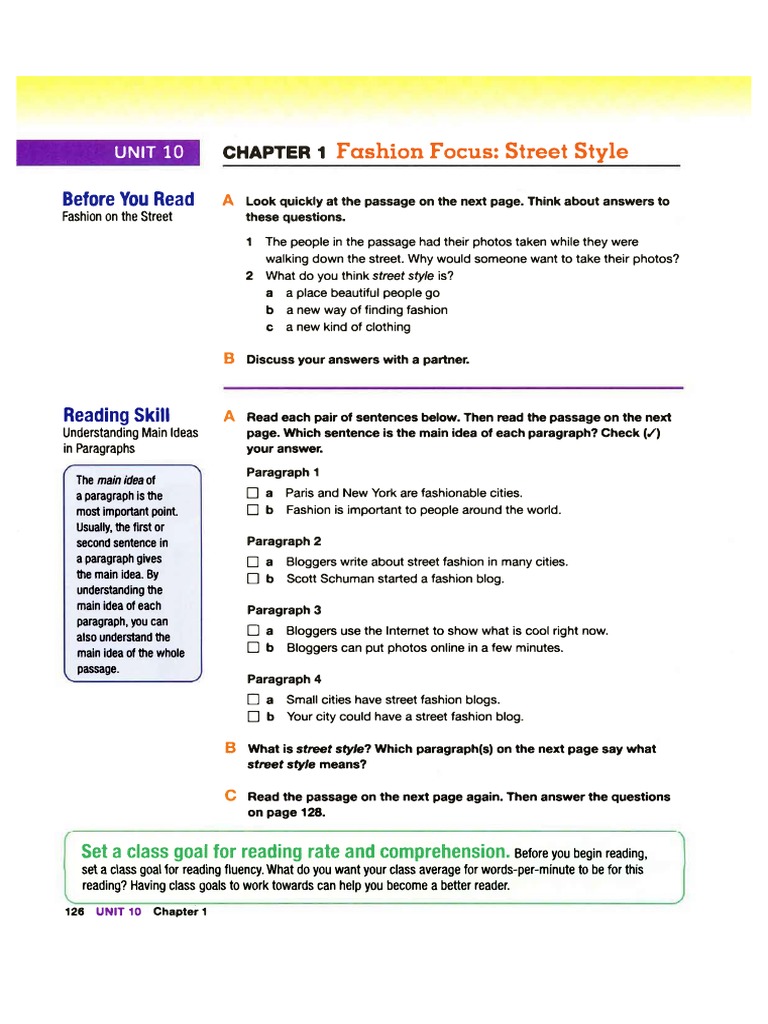 Reading Comprehension About Clothes | PDF