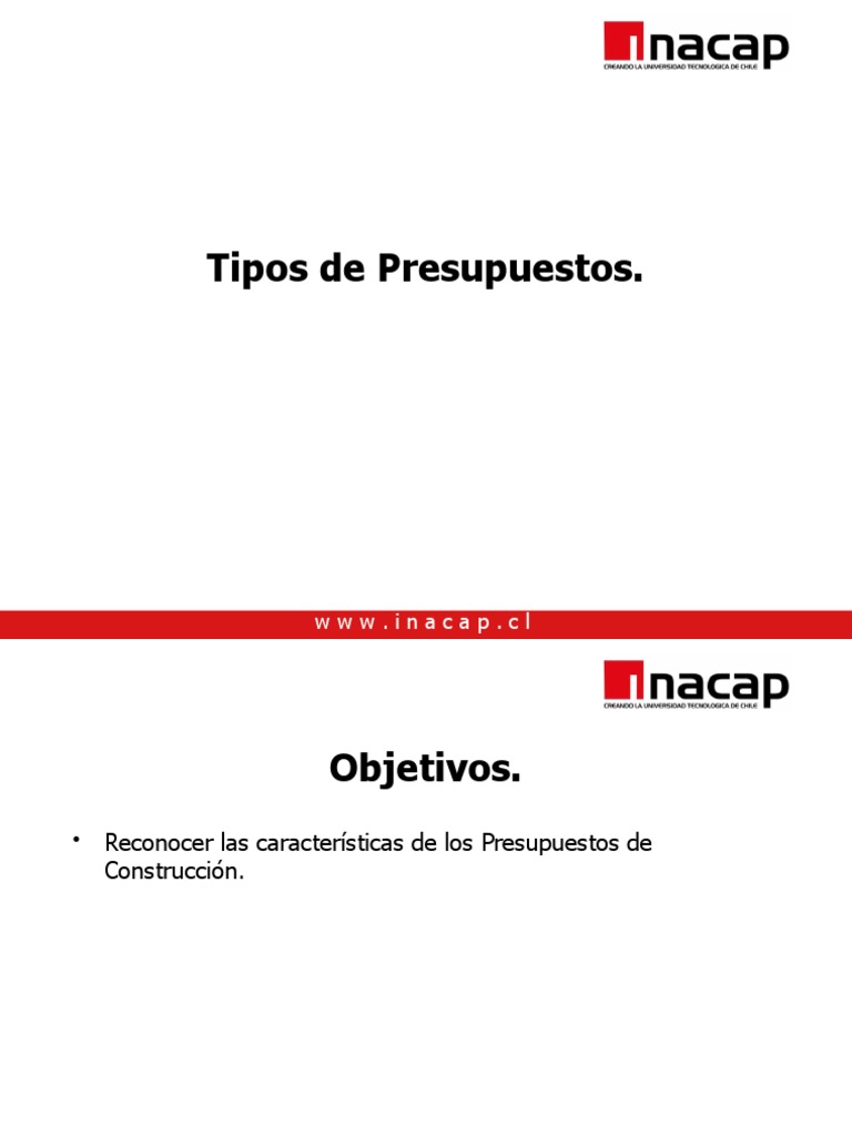 Tipos de Presupuestos | PDF | Presupuesto | Economias