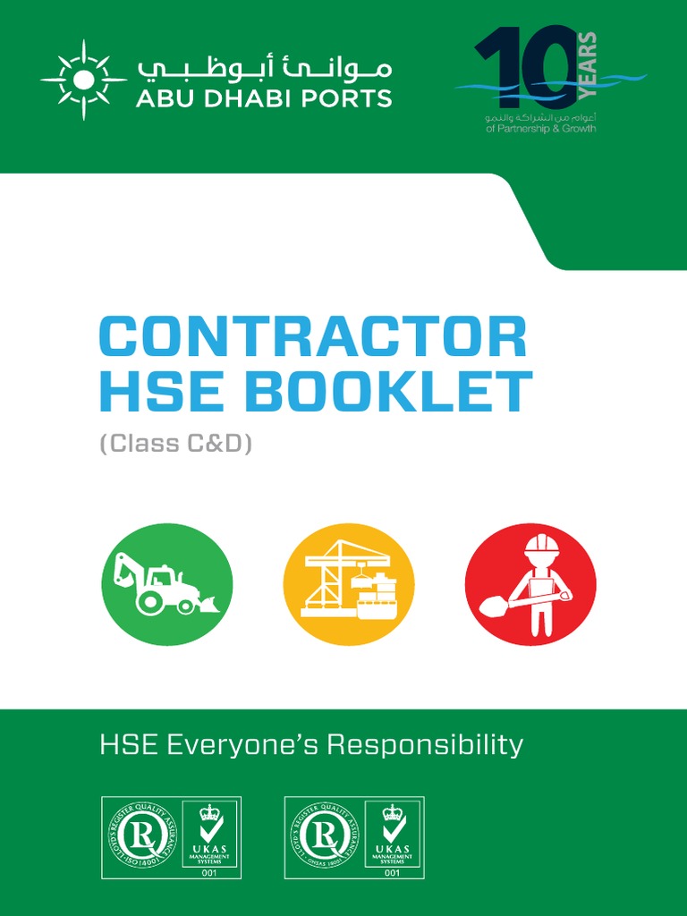 Contractor Hse Booklet: (Class C&D) | PDF | Occupational Safety And ...