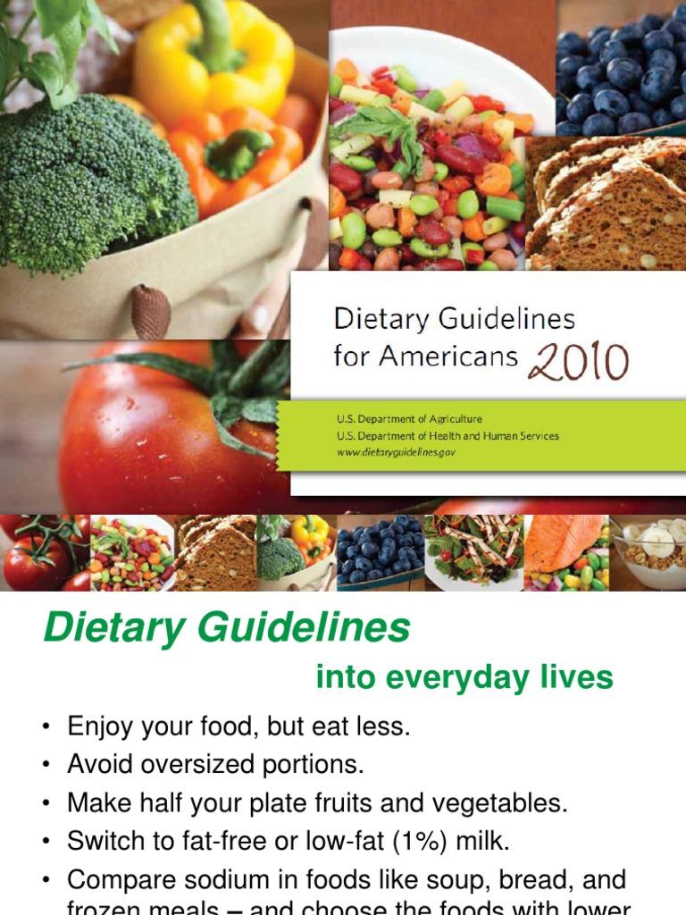 Diatary Guidelines | PDF | Diet Food | Whole Grain