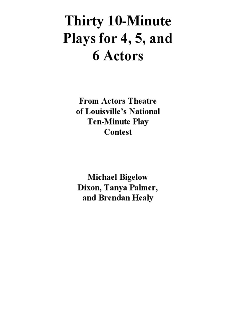 30 Ten-Minute Plays For 4, 5,6 Actors (ATL) | PDF | Copyright
