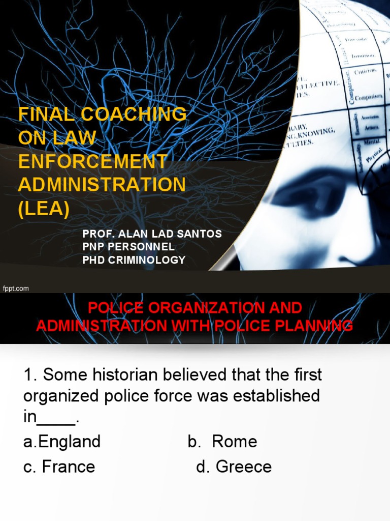 Final Coaching Lea | PDF | Patrol | Police