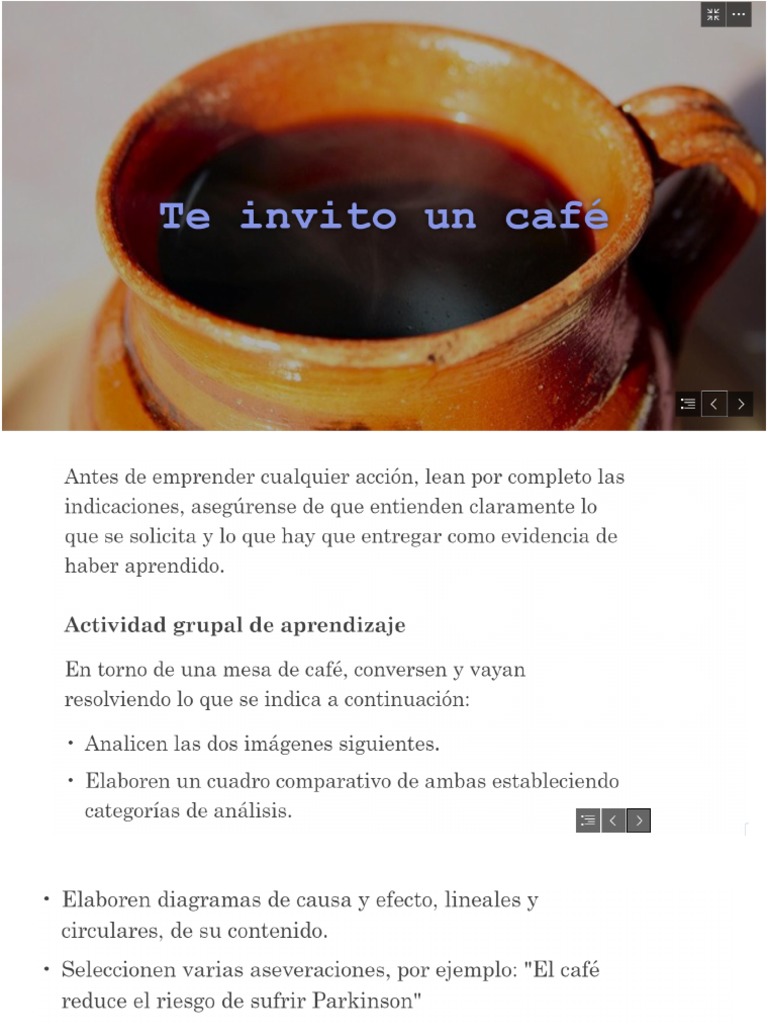 Te Invito Un Cafe | PDF