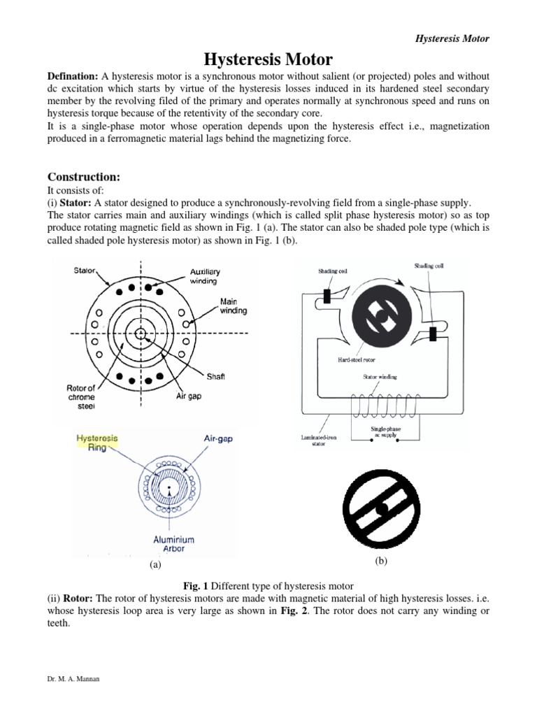24 Hysteresis-Motors Reference PDF | PDF | Electric Motor | Magnetic ...