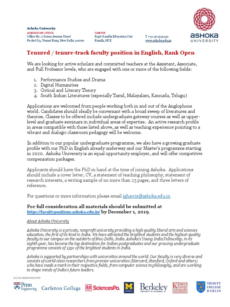 English Ad 2019 PDF | PDF | Postgraduate Education | Doctor Of Philosophy