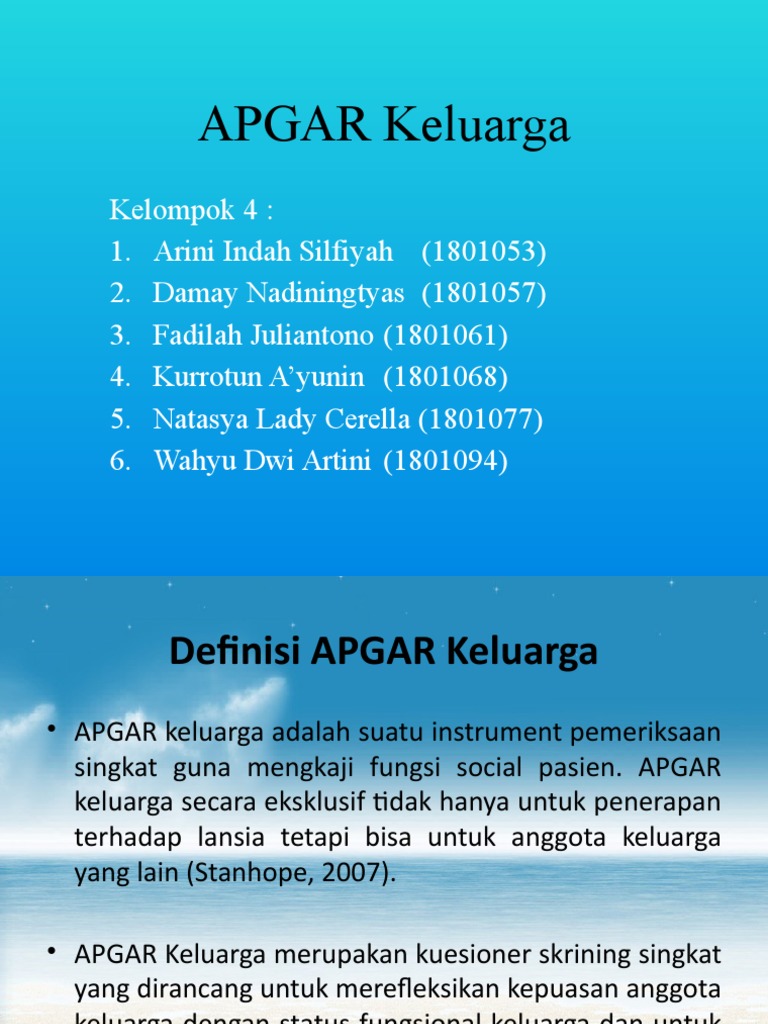 APGAR KELUARGA Kel.4 | PDF