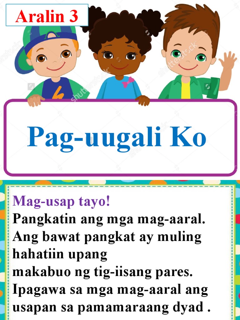 Unit 1 Grade 3 Filipino Aralin 3 | PDF