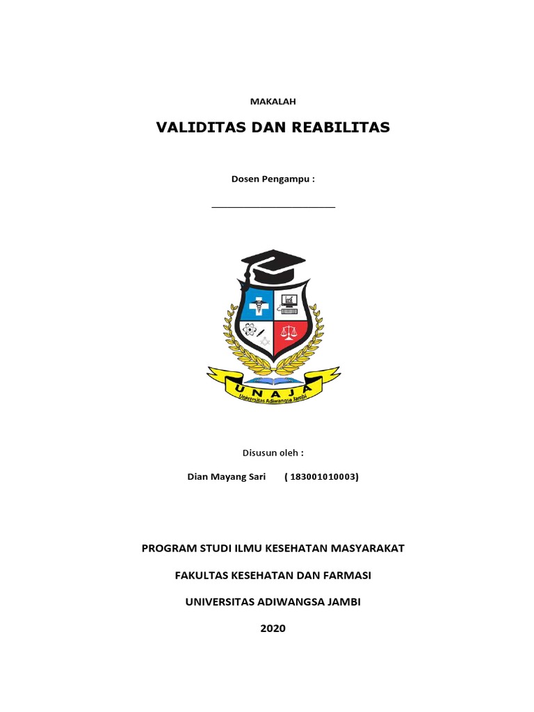 Makalah Validitas Dan Reabilitas PDF | PDF